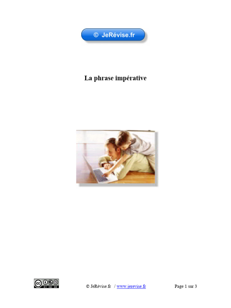 Exercices Phrase Imperative | PDF