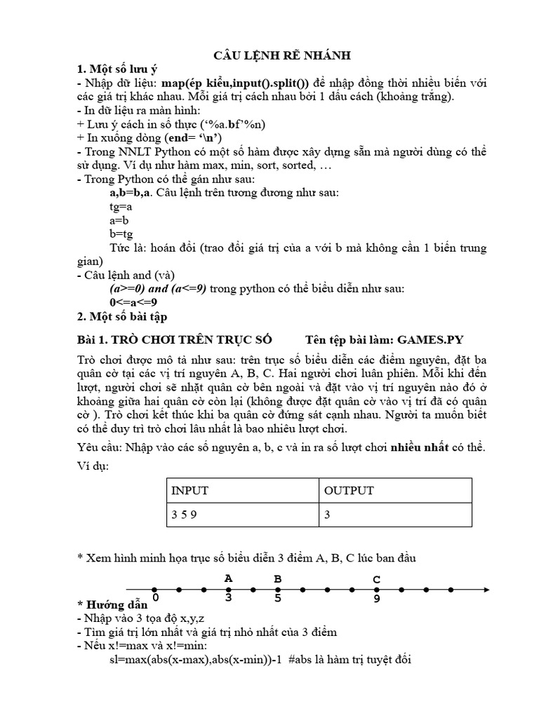 Bai 3 - Cau Lenh Re Nhanh | PDF
