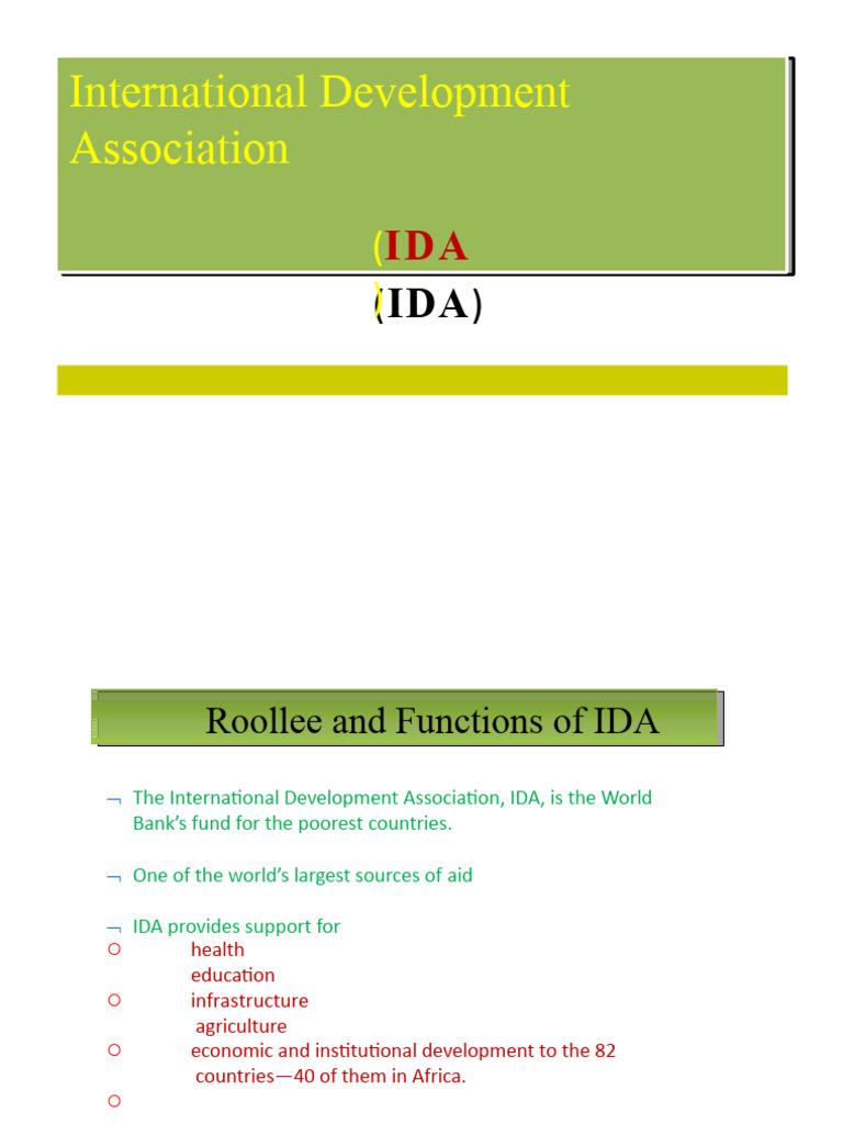 International Development Association | PDF | International Development ...