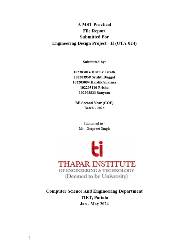 Csed MST File | PDF | Arduino | Electrical Network