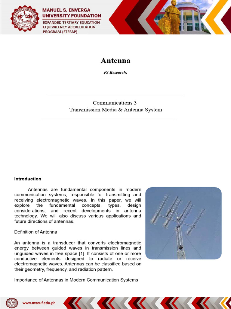 Antenna Research | PDF | Antenna (Radio) | Communications System