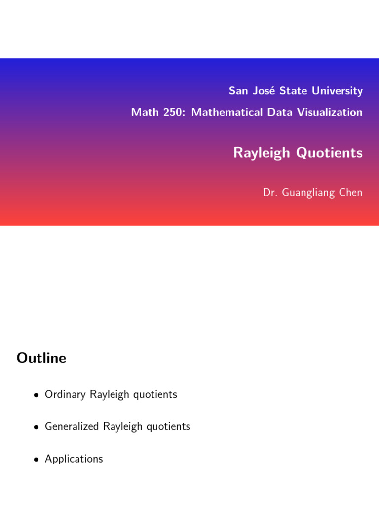 Lec 4 RQ | Download Free PDF | Eigenvalues And Eigenvectors | Functions And Mappings