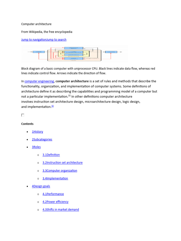 Computer Architecture Pdf Computer Architecture Computer Network