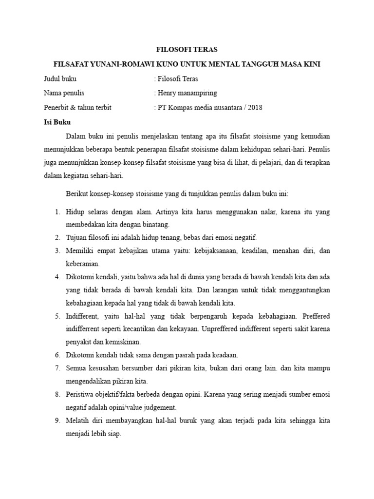Filosofi Teras Pdf
