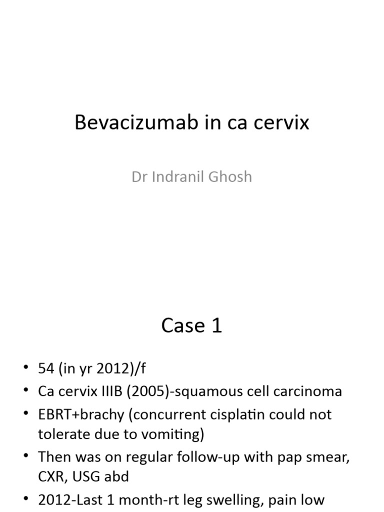 Bevacizumab in CA Cervix | PDF