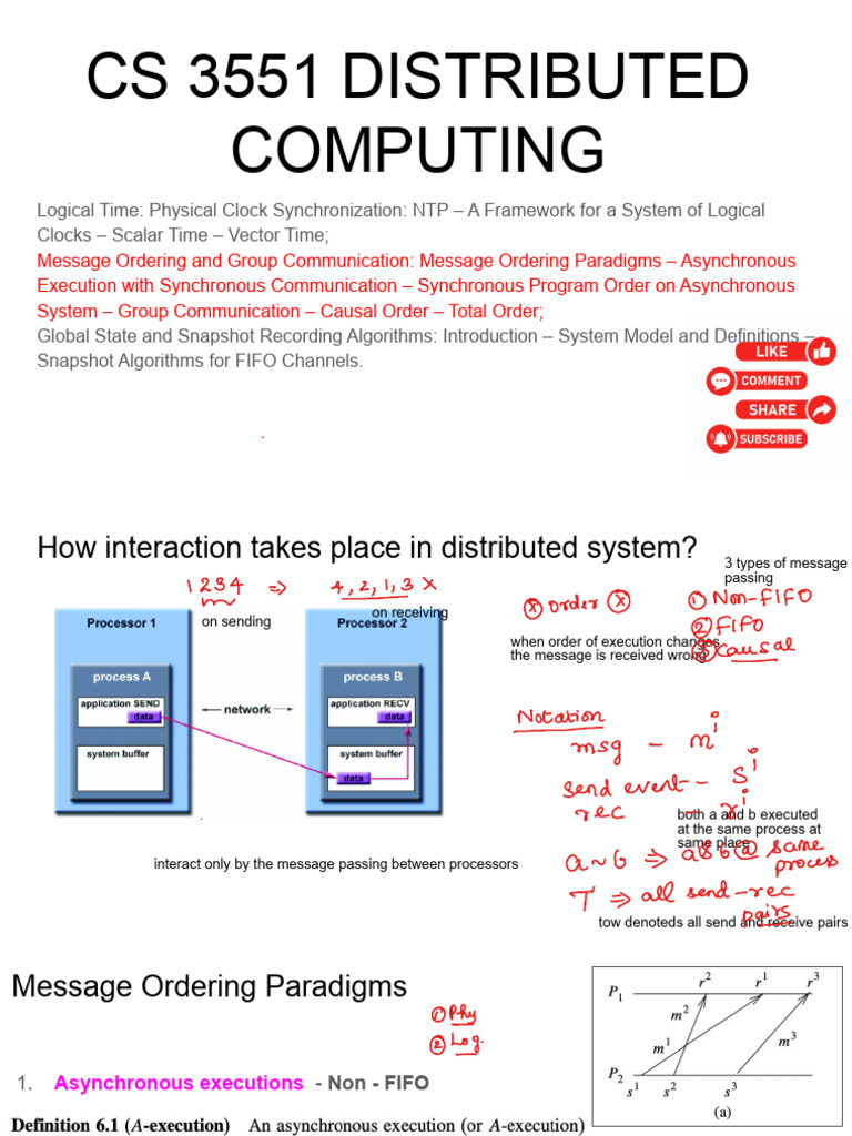 Message Ordering in Distributed Systems | PDF | Distributed Computing ...