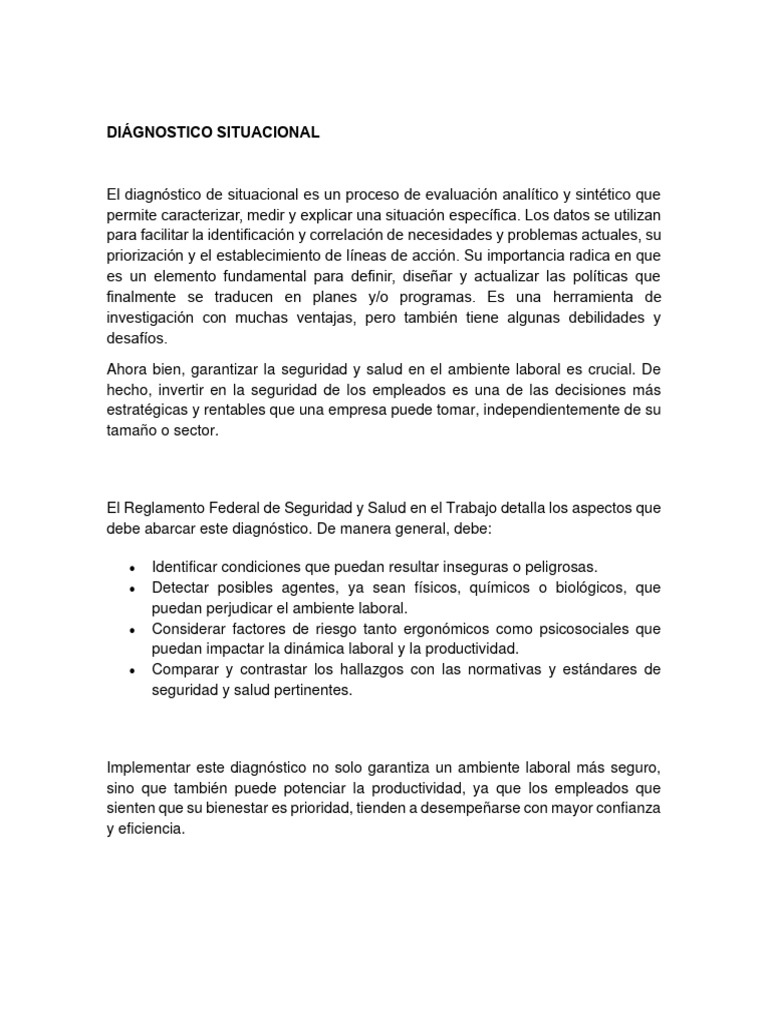 Diagnóstico Situacional | PDF | Valores | Business