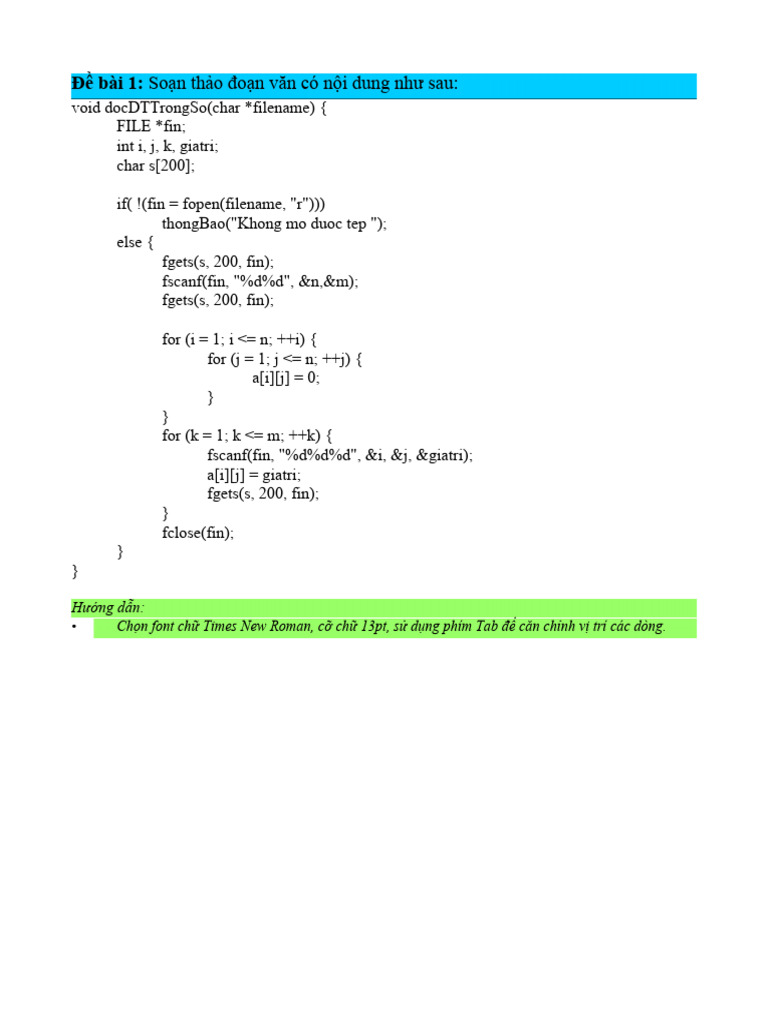 Bài tập CNTT | PDF