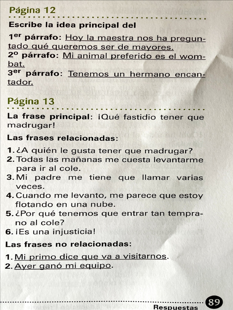 Soluciones Pag. 12 I 13 | PDF