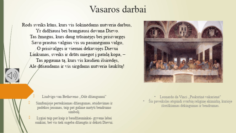 Vasaros Darbai, Klasės Darbas | PDF