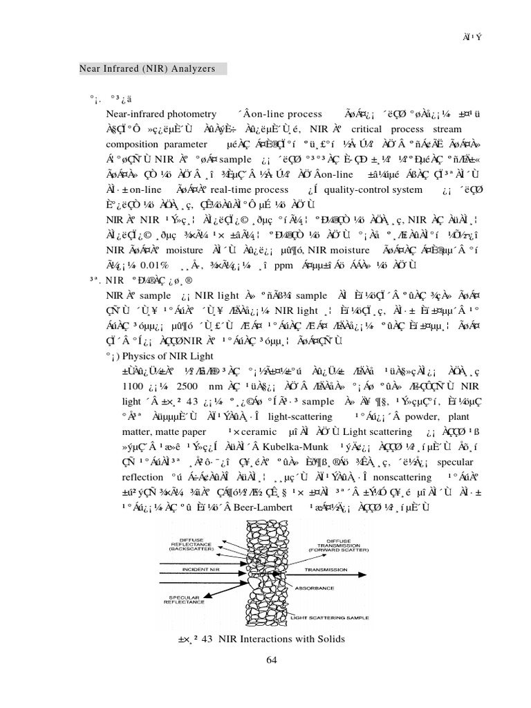 14 Near Infrared Analyzer | PDF
