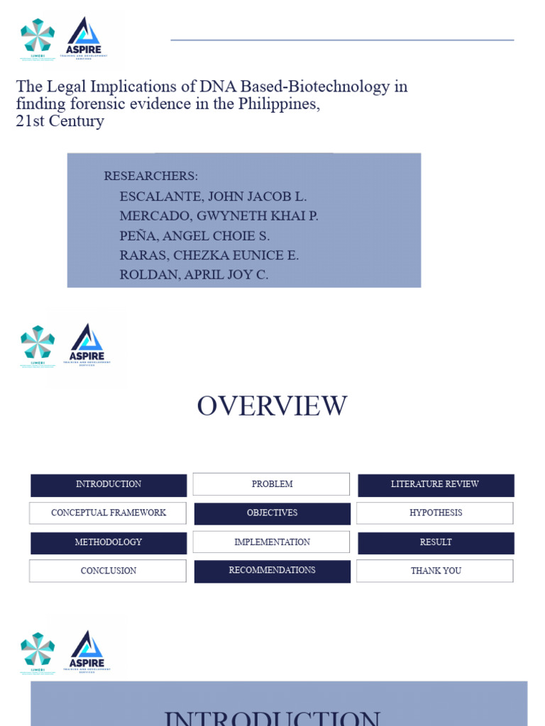 Legal Issues of DNA Biotechnology in Forensics | PDF | Forensic Science ...
