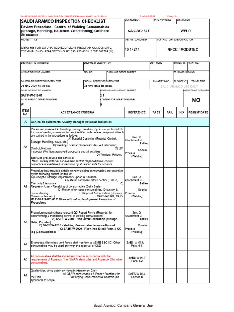 Saic W 1307 | PDF | Welding | Construction