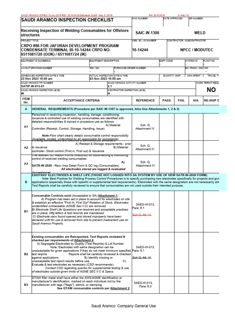 Saic W 1308 | PDF | Welding | Construction