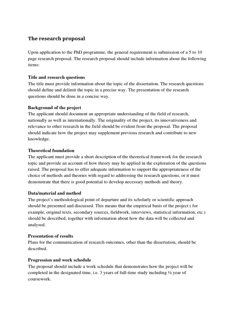PhD Research Proposal Guide | PDF | Business