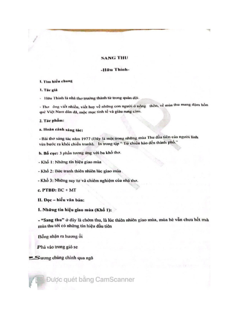 Sang Thu - Ttyp | PDF