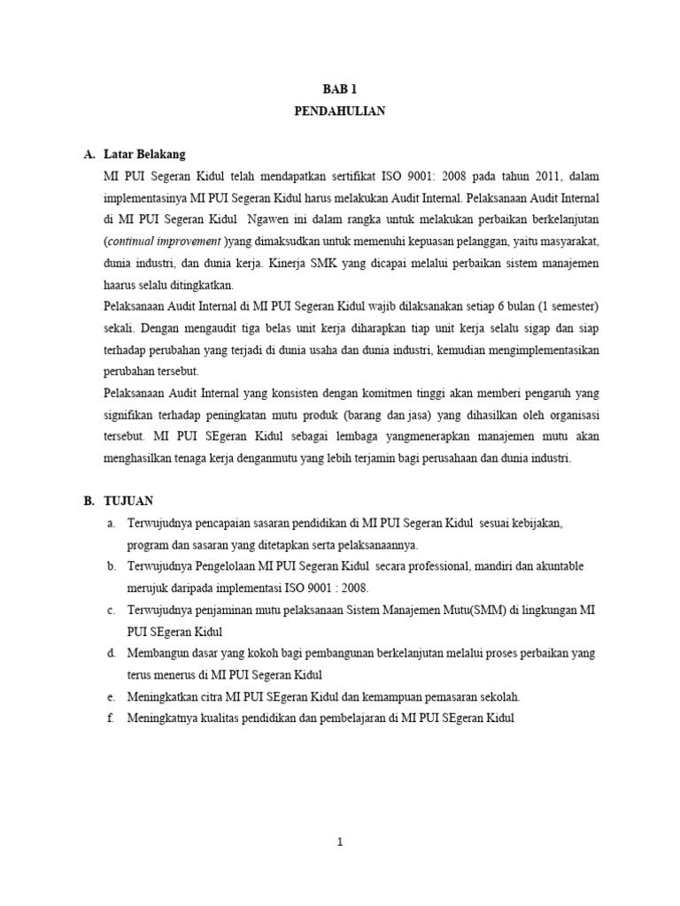 50.laporan Audit Internal | PDF | Karier & Perkembangan | Bisnis