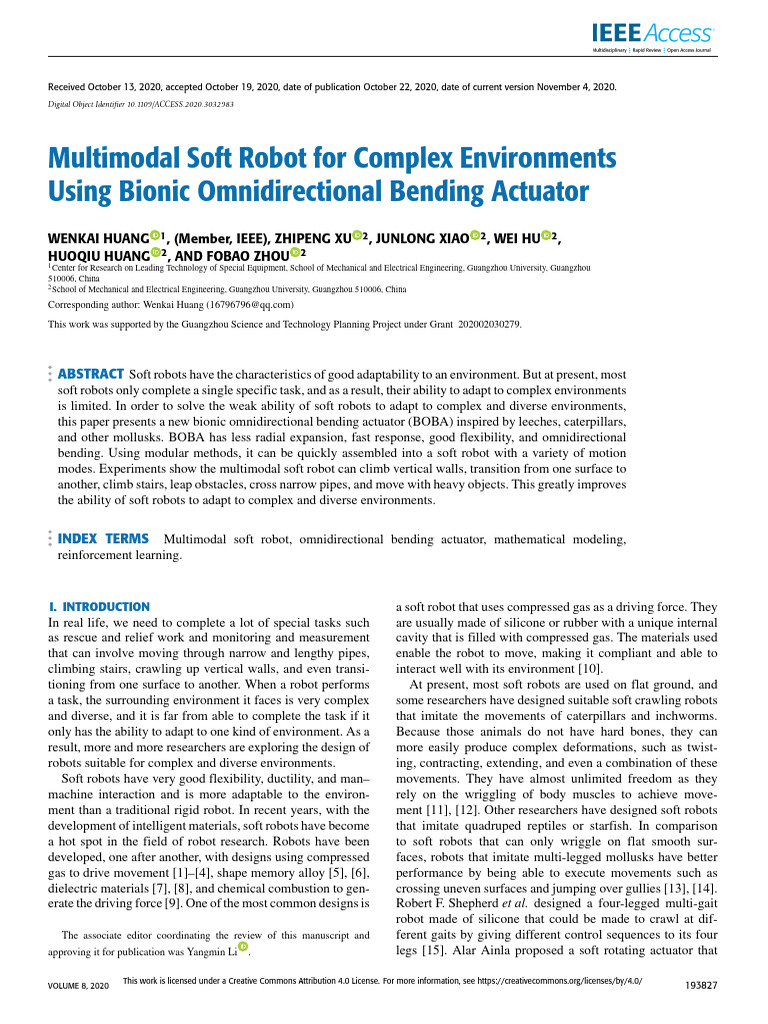 2020-WENKAI HUANG-Multimodal Soft Robot For Complex Environments Using Bionic Omnidirectional ...
