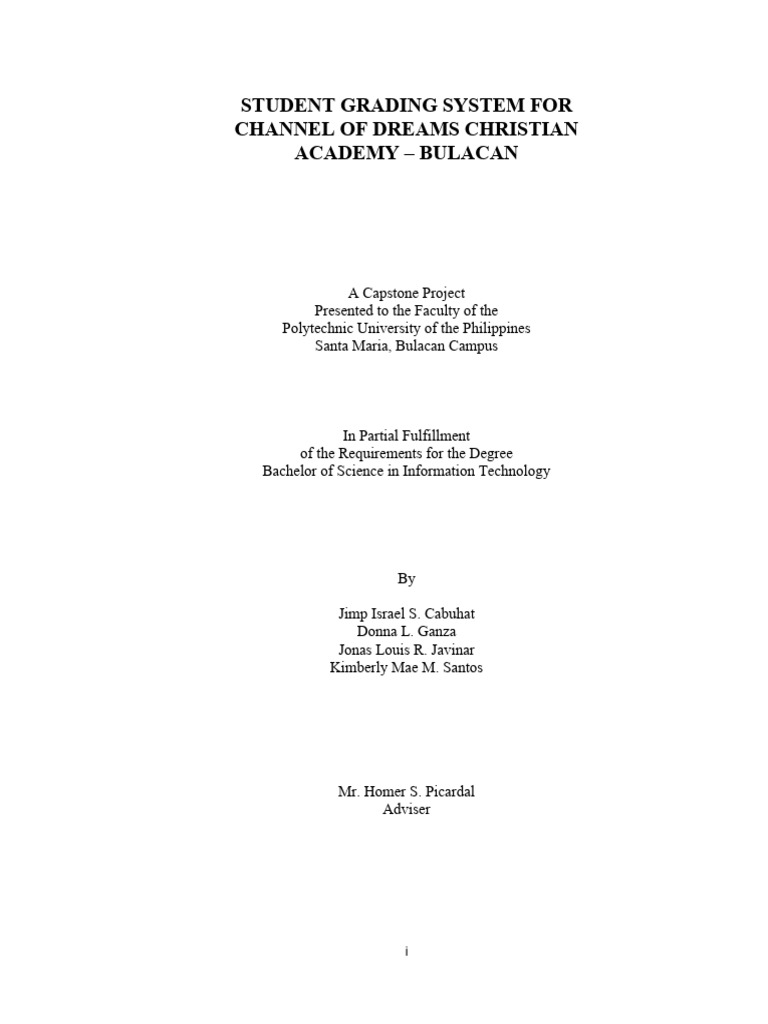 Capstone Project Chapters 1 5 | PDF | Methodology | Software Development