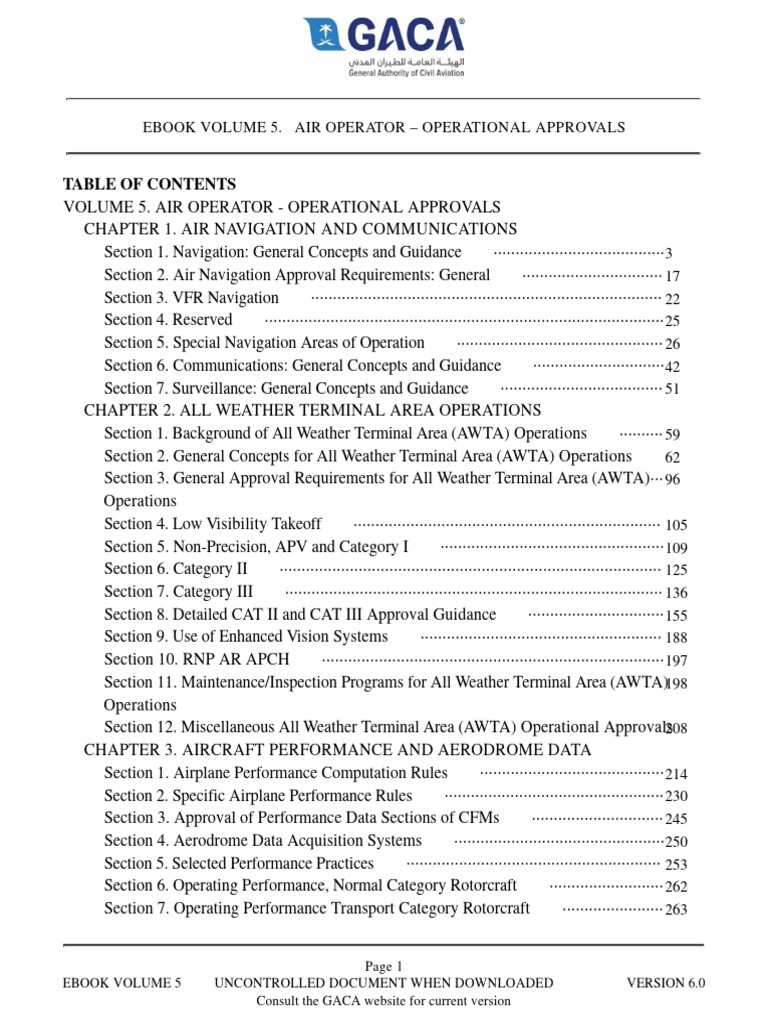 Volume 05. Air Operator - Operational Approvals | PDF | Instrument ...