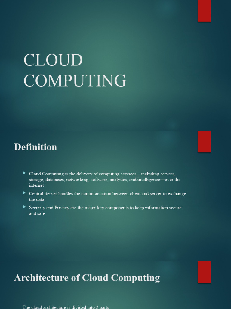 Cloud Computing | PDF