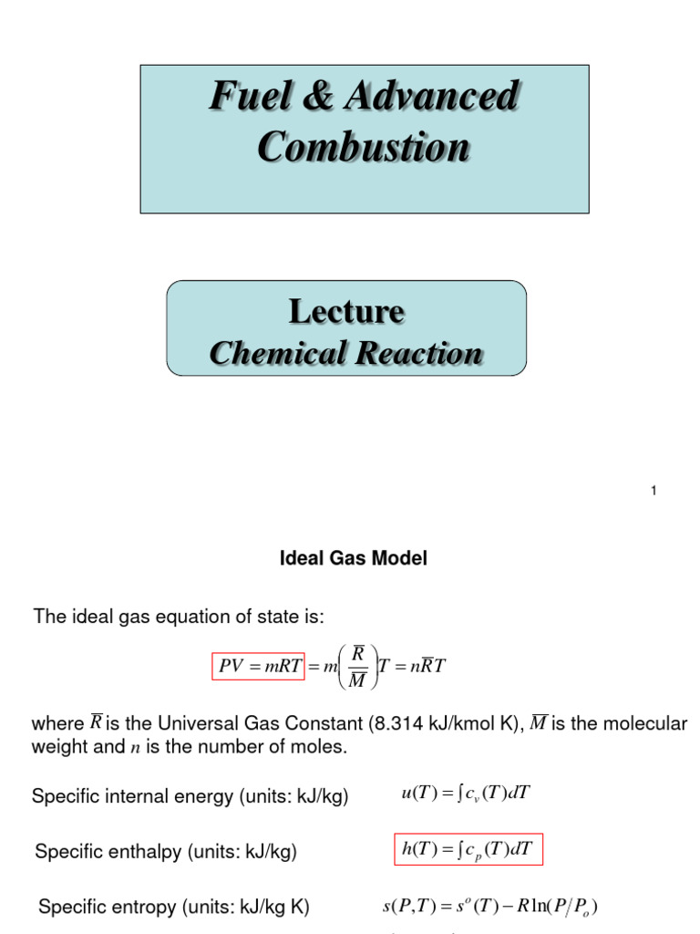 Ideal Gas Model in Combustion Analysis | PDF | Combustion | Stoichiometry