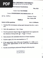 SPPU 2024 Engineering Question Papers | PDF | Linear Algebra | Algebra