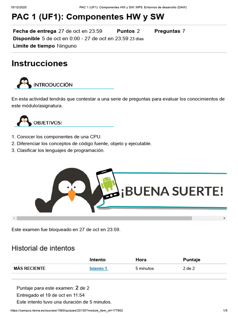 Componentes HW y SW en Desarrollo DAW | PDF | Entorno de desarrollo ...