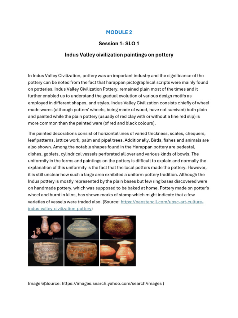 IAF Module 2 1,2,3final | Download Free PDF | Pottery