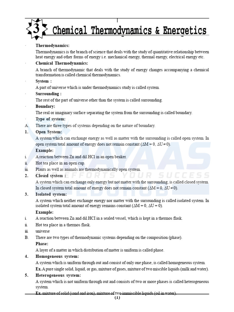 Chemical Thermodynamics - PLPN MhtCet | PDF | Thermodynamic Equilibrium | Gibbs Free Energy