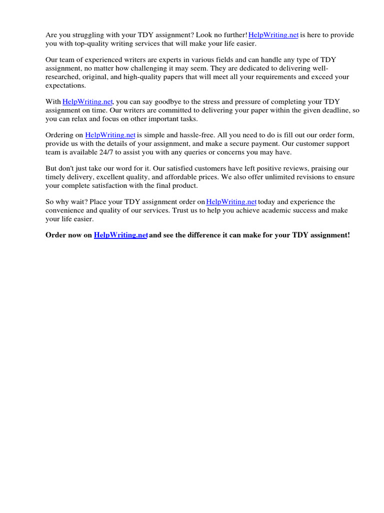 Tdy Assignment | PDF | Per Diem