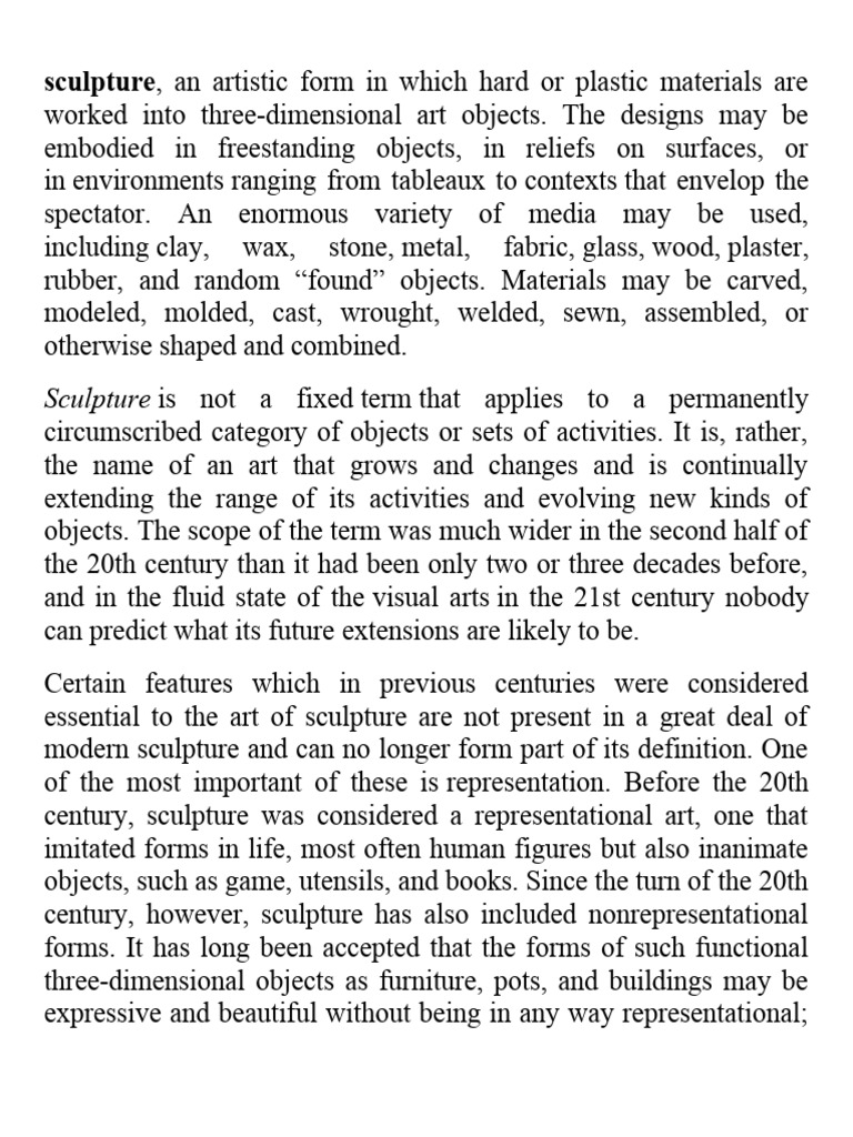 Cpar Reviewer | PDF | Sculpture | Rock (Geology)