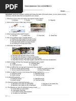 Science 6 Q3 Summative Test | PDF | Friction | Nuclear Power