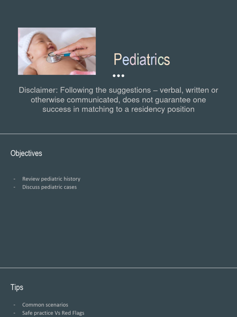AIMGBC Peds OSCE 2021 HAND OUT | PDF | Attention Deficit Hyperactivity Disorder | Autism Spectrum