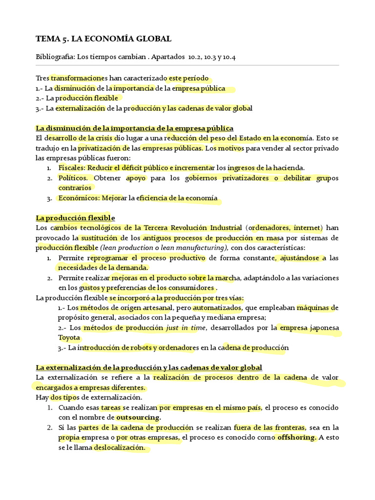 Tema5 2 | PDF | Business | Outsourcing