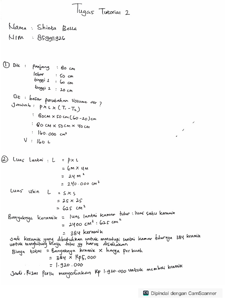 Tugas 2 MTK Shinta | PDF