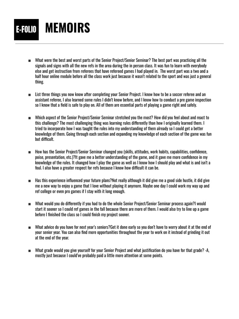 My Memoirs | PDF | Procedural Knowledge | Knowledge