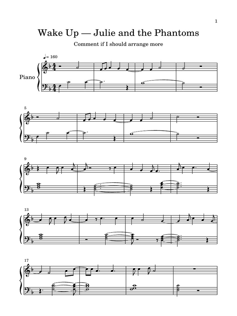 Wake Up Julie And The Phantoms Pdf