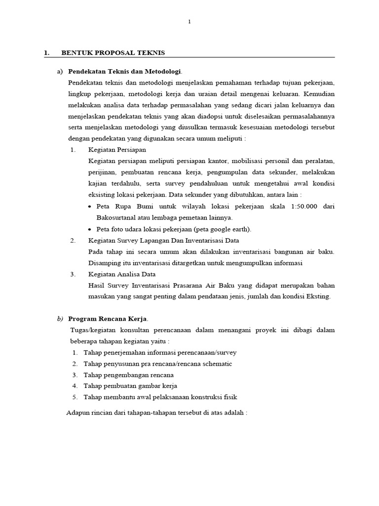 Proposal Teknis | PDF