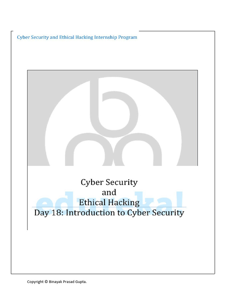 Day 18 - Introduction To Cyber Security. | Download Free PDF | Computer File | Directory (Computing)