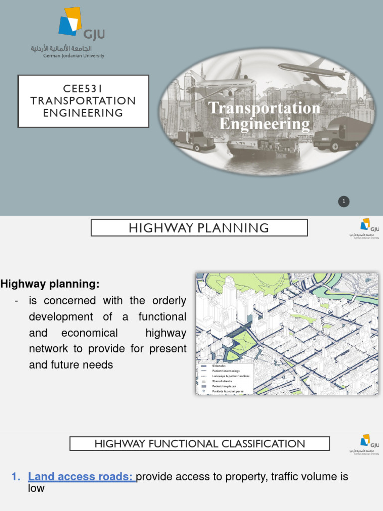 02-Highway Planning | PDF | Road | Highway