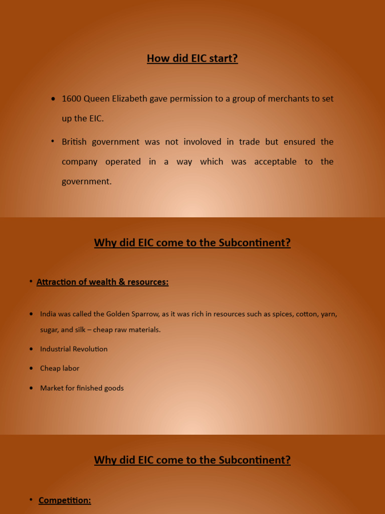 How Did EIC Start? | Download Free PDF | East India Company | Bengal