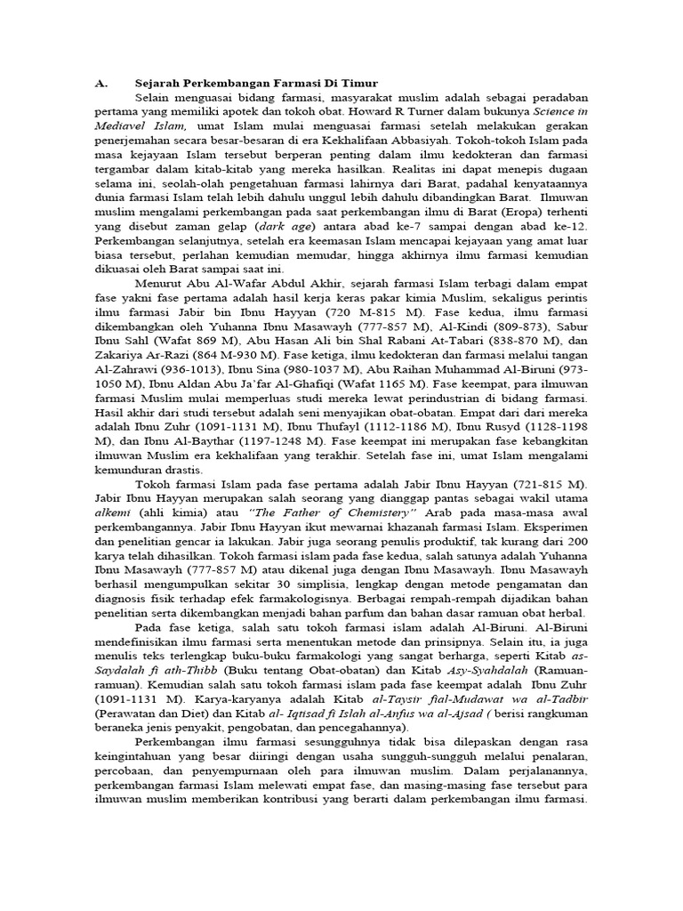 Sejarah Perkembangan Farmasi Di Indonesia Pdf