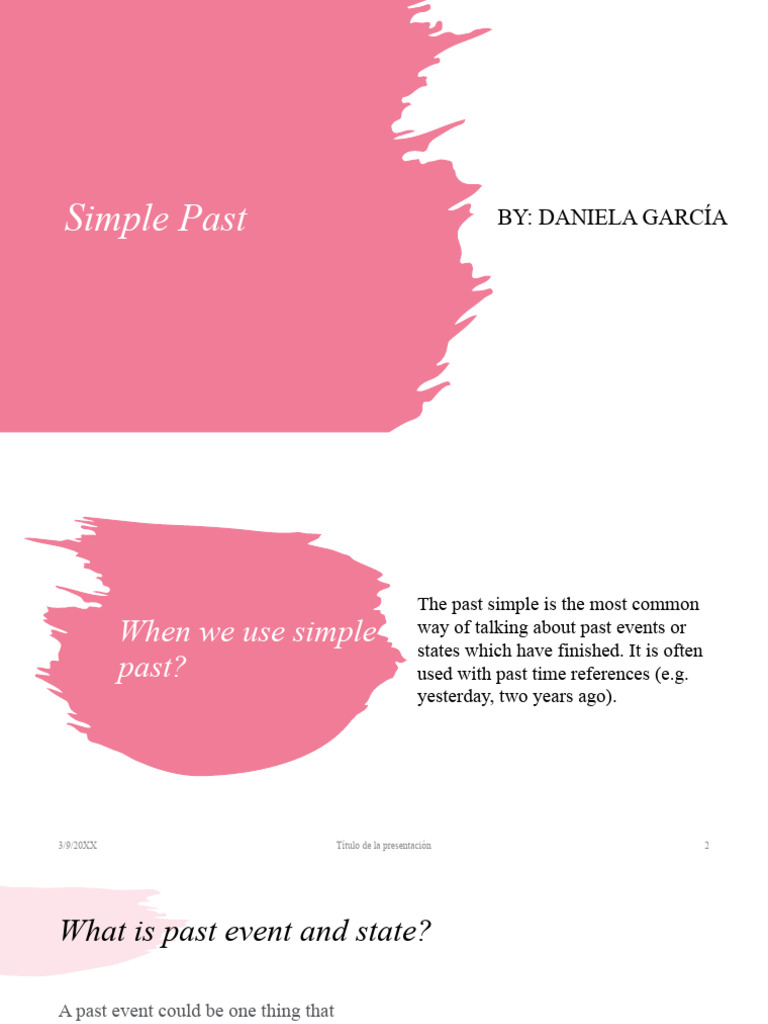 Simple Past | PDF | Linguistics | Languages