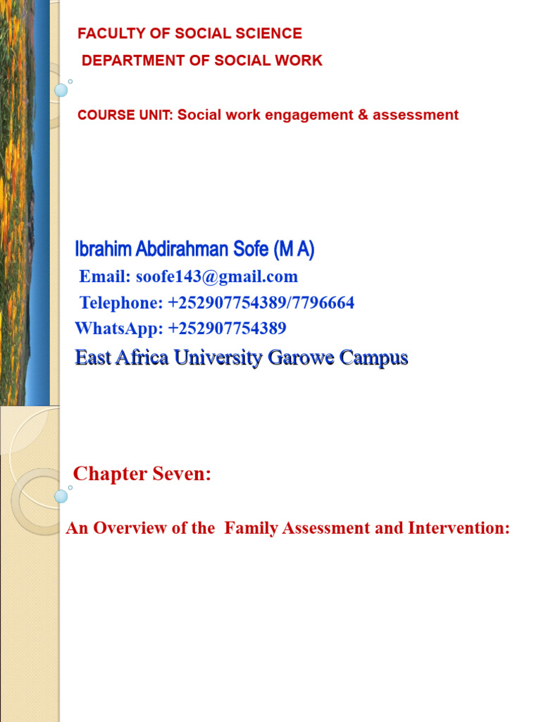 Chapter 7, 8 & 9 Social Worka Engagement & Assessment | PDF | Social ...