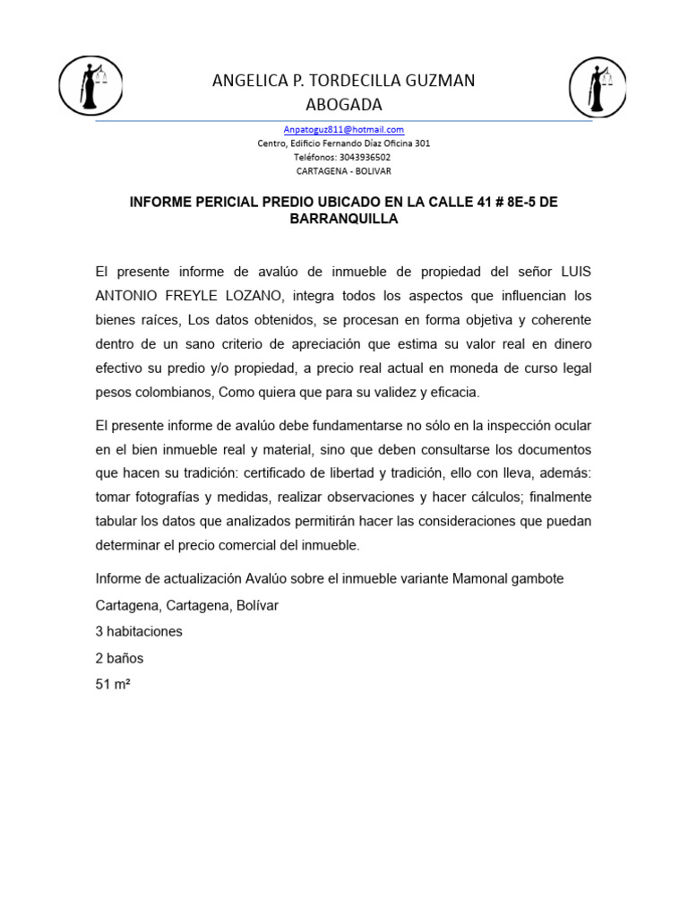 Informe Pericial | PDF | edificio | Bienes raíces