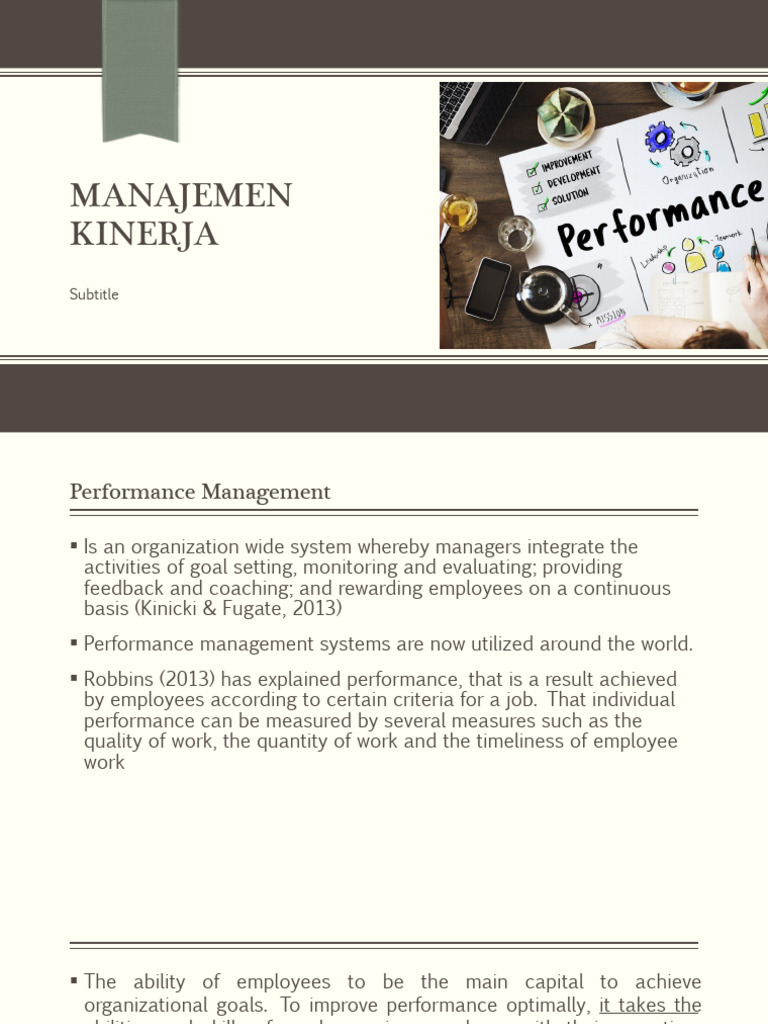 Introduction Performance Management | PDF | Industrial And ...
