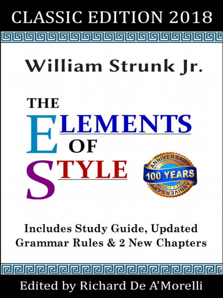 The Elements of Style (William Strunk JR.) (Z-Library) | PDF | Adverbe ...