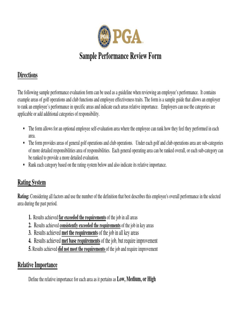 Sample Performance Review | PDF | Performance Appraisal | Employment