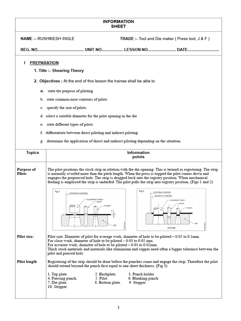 Information Sheet 3 2 | Download Free PDF | Sheet Metal | Mechanical Engineering